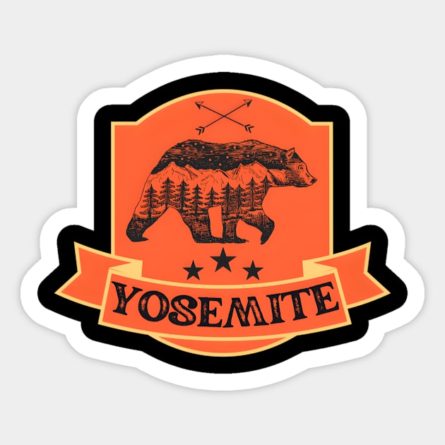 Yosemite National Park - Yosemite National Park - Sticker | TeePublic