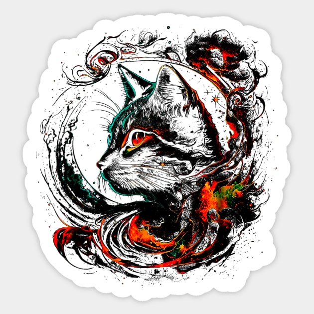 Funny Crying cat Meme, sad cat - Crying Cat Meme - Sticker | TeePublic