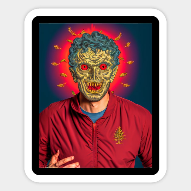 Comedian Mark Normand Retro Punk Zombie Art - Comedian Gift - Sticker ...