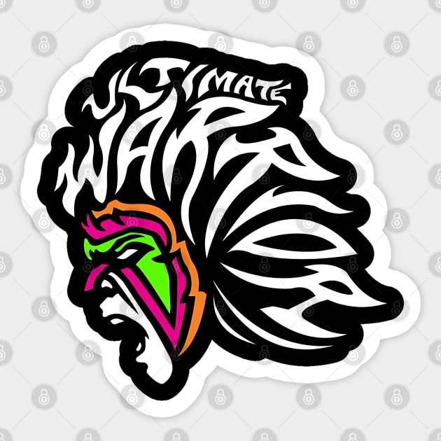 ULTIMATE WARRIOR - WWE - Ultimate Warrior - Sticker | TeePublic