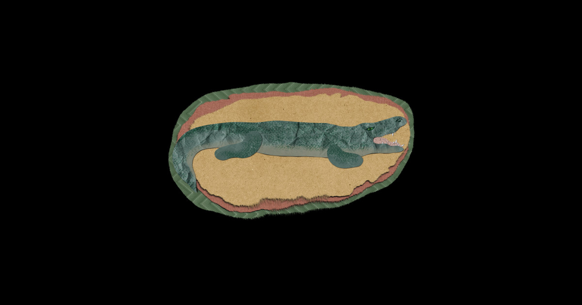 Paper craft alligator - Alligators - Sticker | TeePublic