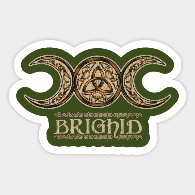 Brighid's Triple Moon - Wiccan - Sticker | TeePublic