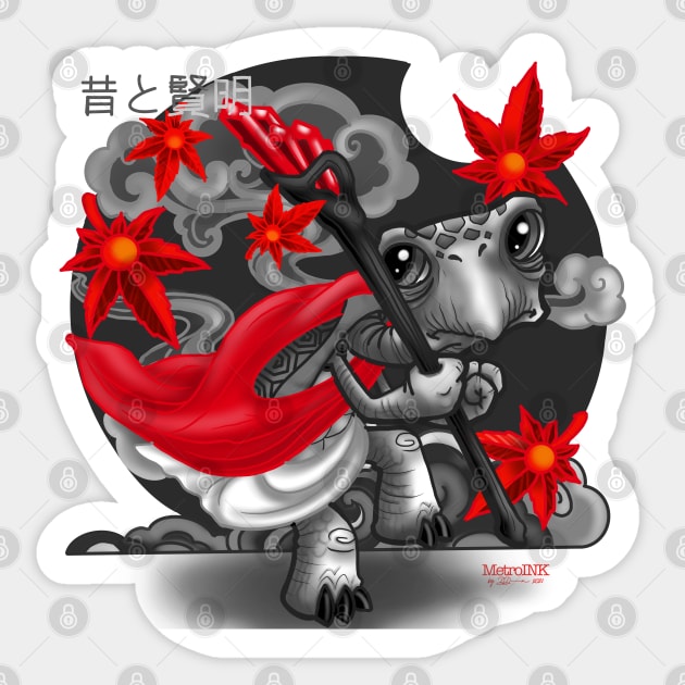 old wise turtle cartoon