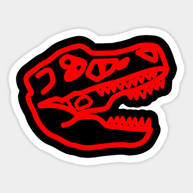 T rex Red - T Rex - Sticker | TeePublic
