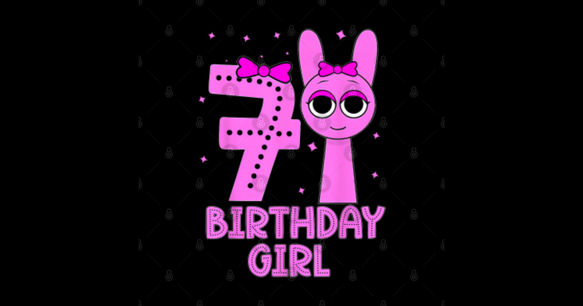 Sprunki Kids 7Th Birthday Girls Birthday Sprunki Birthday - Sprunki ...