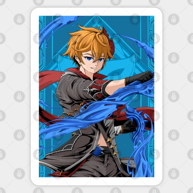 GENSHIN IMPACT TARTAGLIA - Tartaglia - Sticker | TeePublic