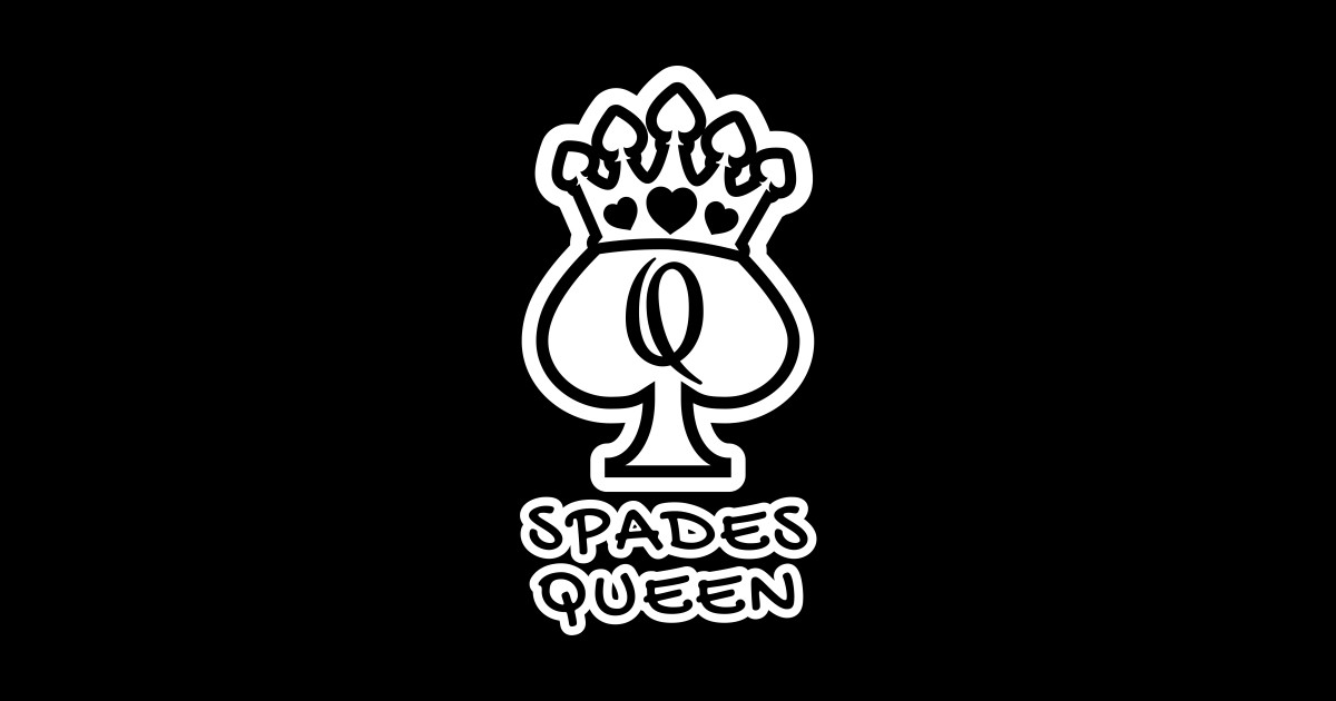 Spades Queen - Queen Of Spades - Sticker | TeePublic