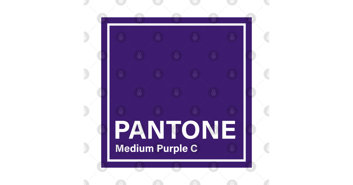 PANTONE Medium Purple C - Pantone Medium Purple C - T-Shirt | TeePublic