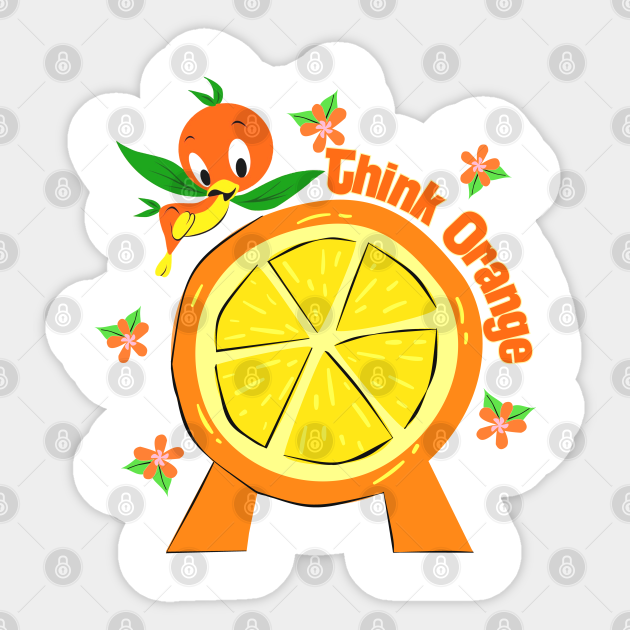 think orange - Orange Bird Epcot - Sticker | TeePublic