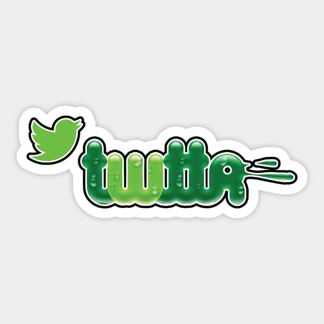 Original Twitter Logo with Bird - Twitter - Sticker | TeePublic