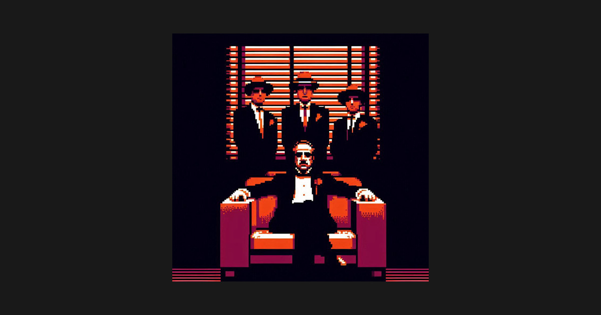 The Godfather 8 Bit Poster - The Godfather - T-Shirt | TeePublic The Godfather 8 Bit Poster - The Godfather - T-Shirt | TeePublic
