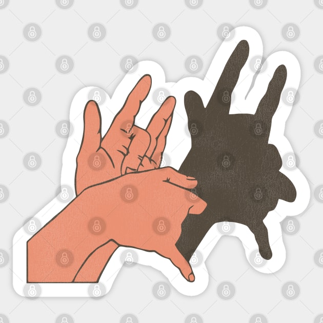 Devil Shadow Puppet - Halloween - Sticker | TeePublic