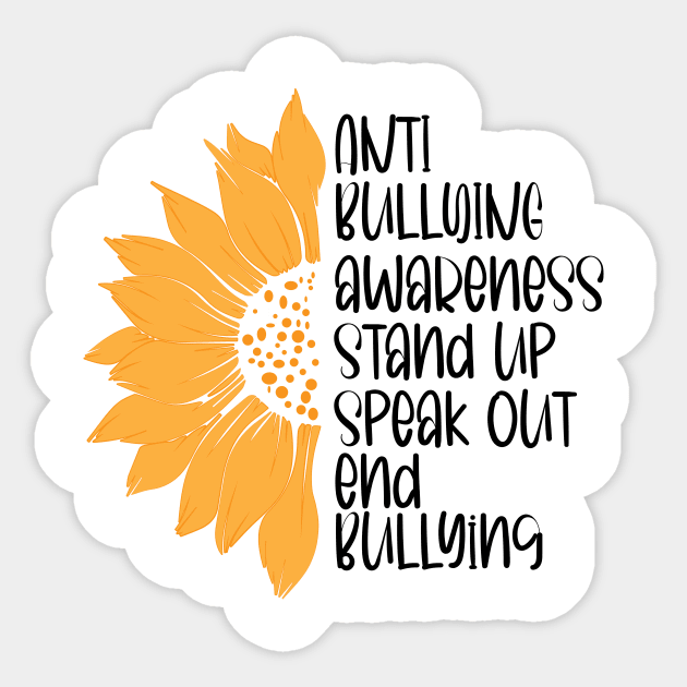 Anti Bullying Awareness Stand Up Speak Out End Bullying. - Stop ...