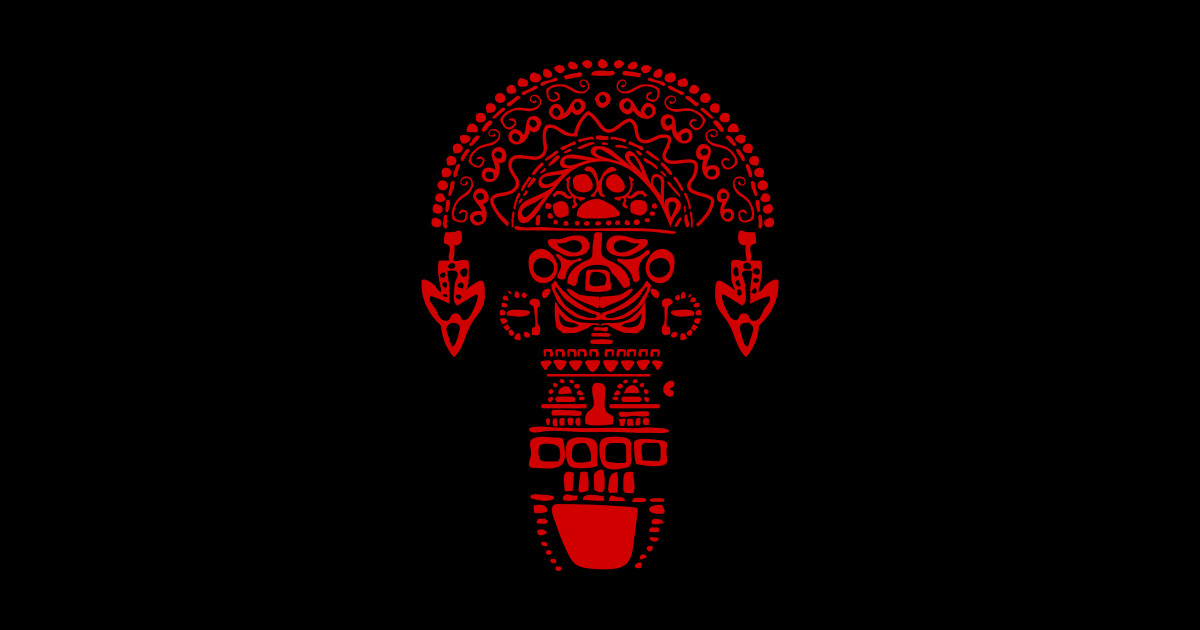 Peru - Tumi red design - Tribal art - Tumi Peru - Sticker | TeePublic