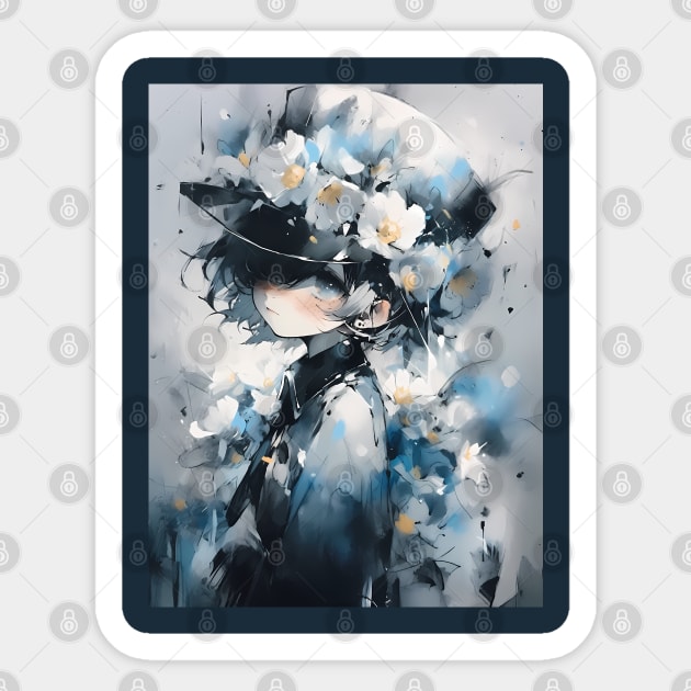 Lonely Flower Chibi - Chibi - Sticker | TeePublic