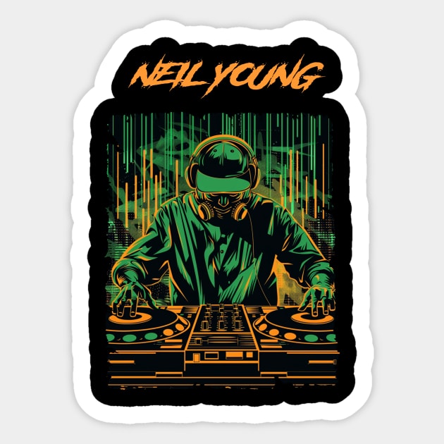 NEIL YOUNG FAN ART - Neil Young Fan Art - Sticker | TeePublic