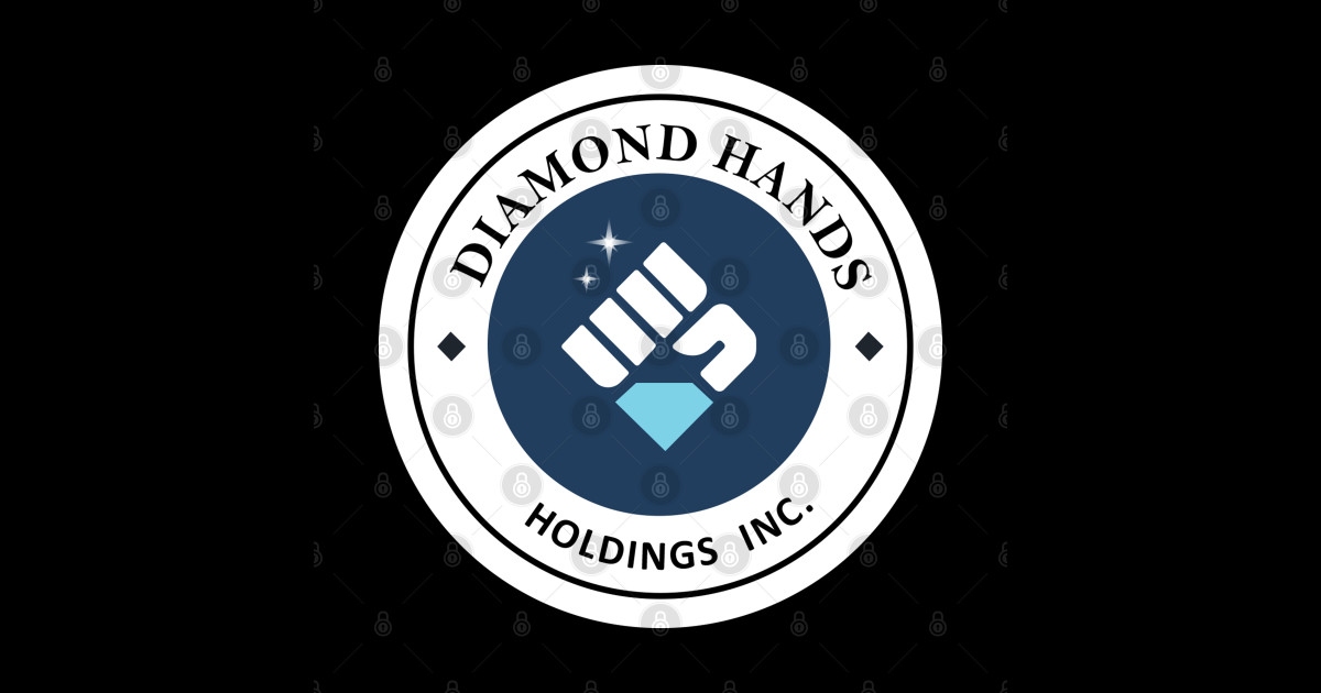 Diamond Hands - Dogecoin - Sticker | TeePublic