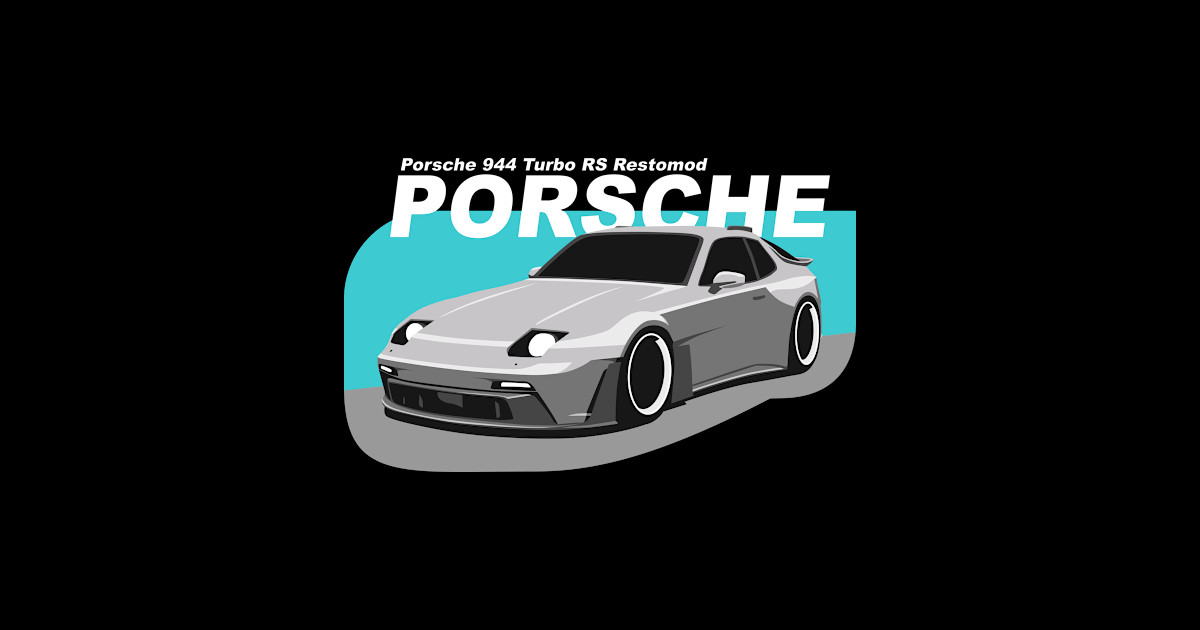 Porsche 944 Turbo RS Restomod - Porsche 944 - Sticker | TeePublic