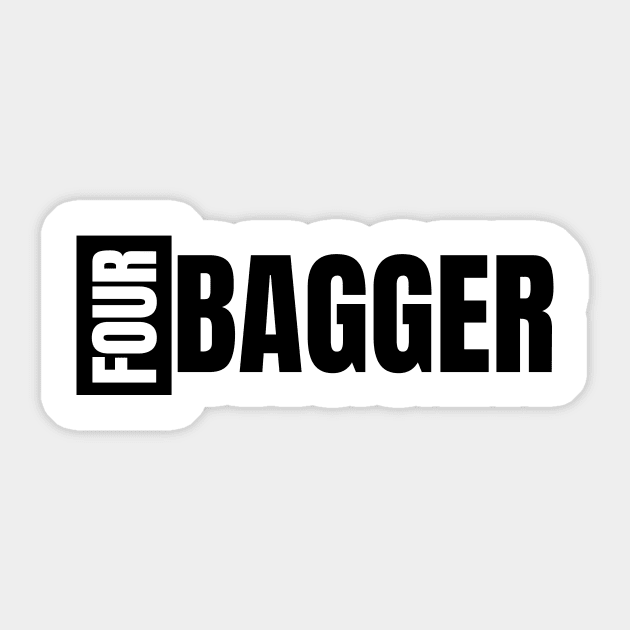 Four Bagger Block - Cornhole - Sticker | TeePublic