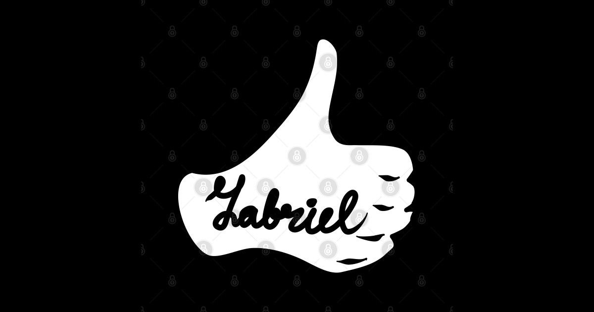 Men name Gabriel - Gabriel - Sticker | TeePublic
