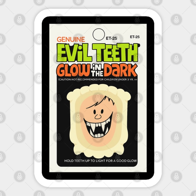 Vintage Halloween Evil Teeth Costume - Halloween - Sticker | TeePublic