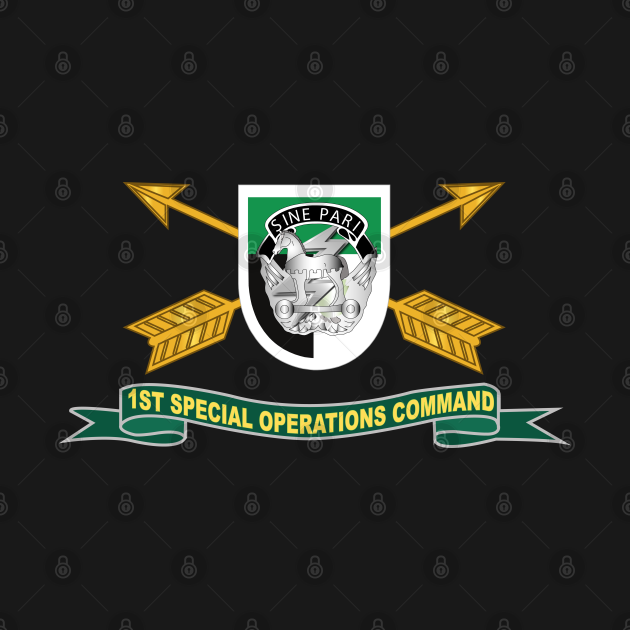 1st Special Operations Command (SOCOM) Flash w Br - Ribbon X 300 - 1st ...