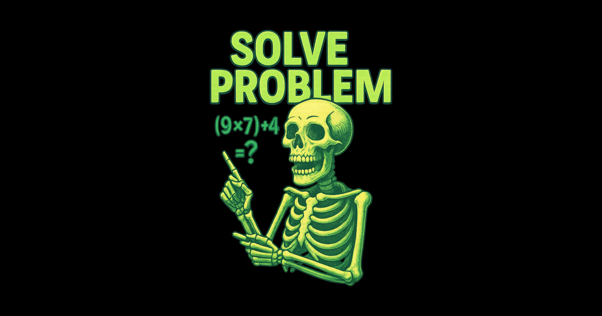 67 Halloween Math Skeleton Meme | Six Seven Brainrot Joke - Halloween ...