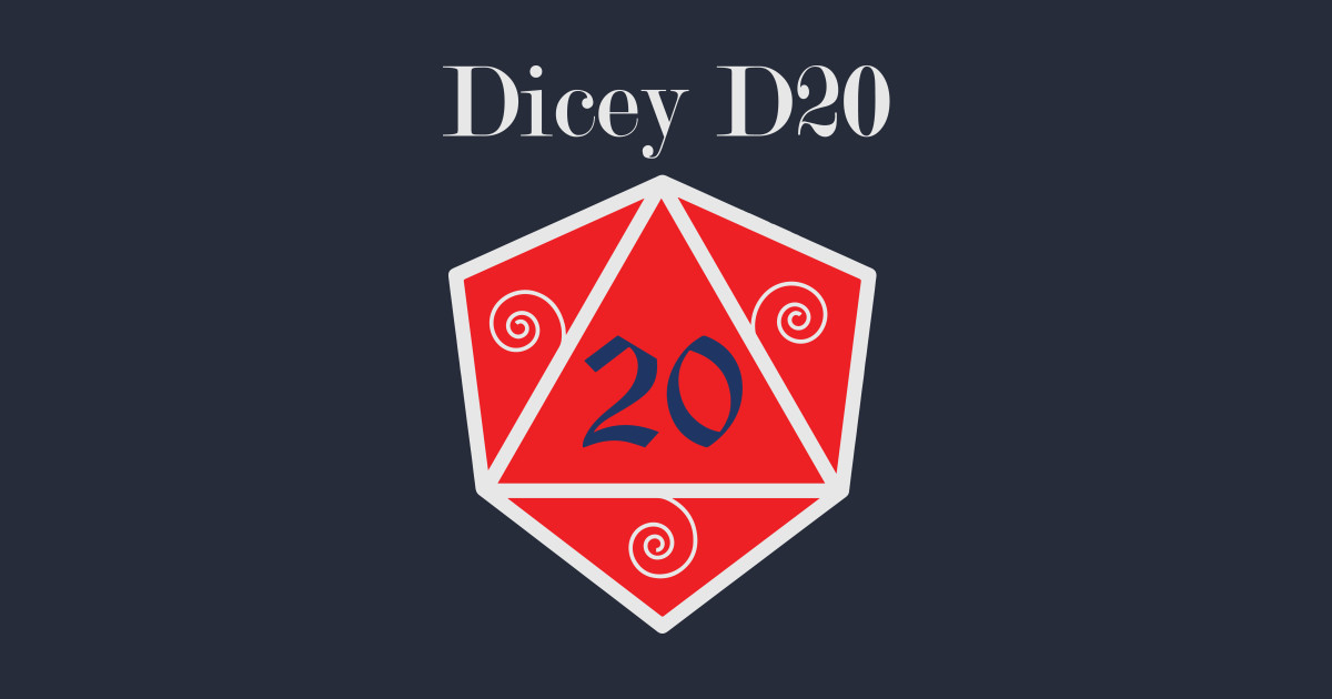 Dicey D20 Logo - Dungeons And Dragons - T-Shirt | TeePublic