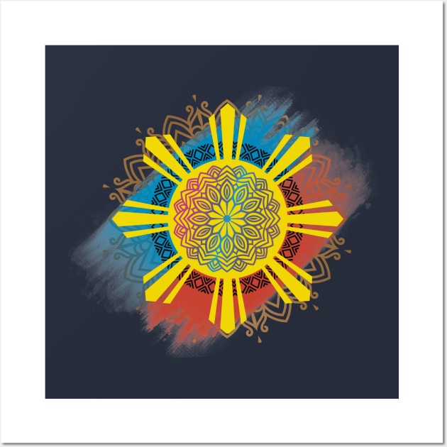 Philippine Flag Sun Mandala Art - Philippines Flag Proud Filipino ...