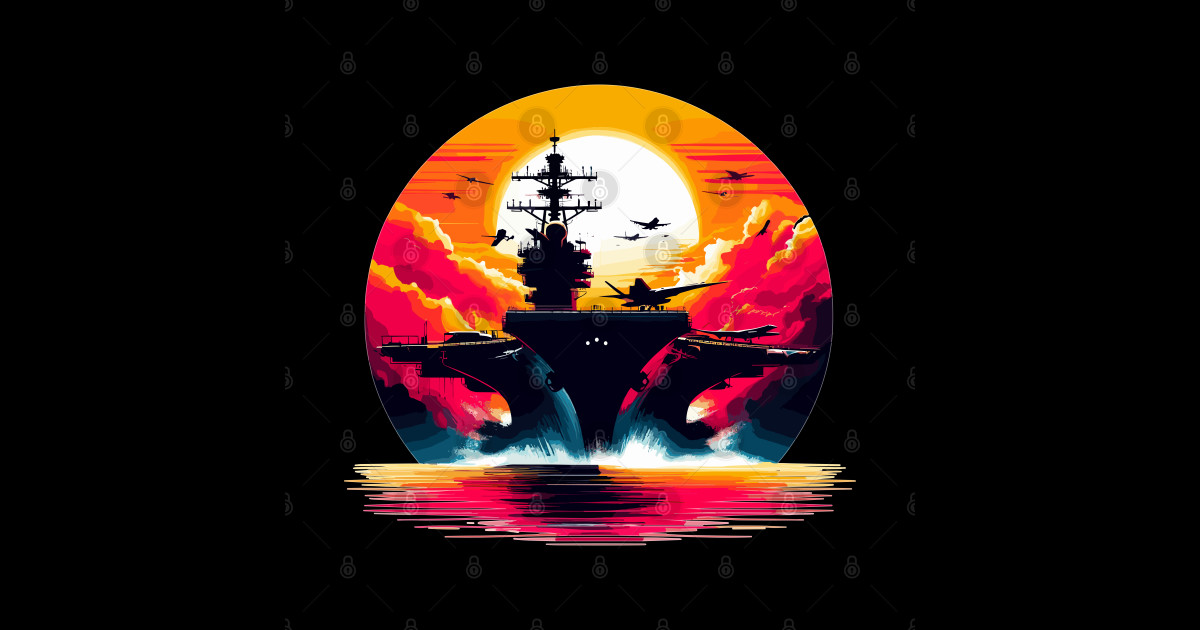Aircraft Carrier - Aircraft Carrier - Sticker | TeePublic