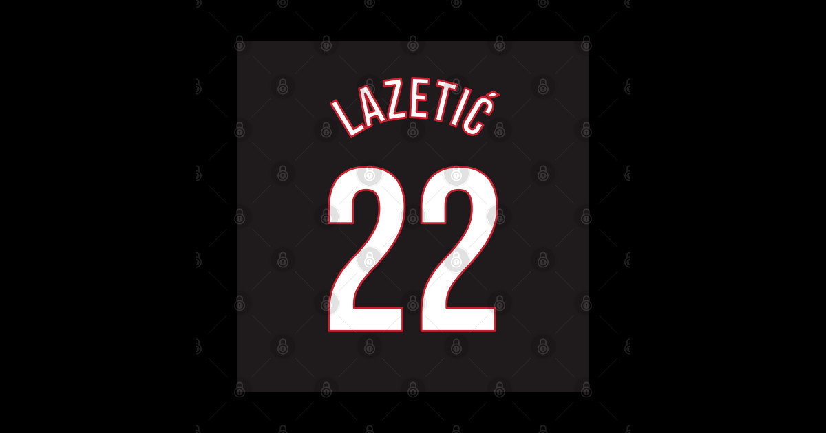 Lazetić 22 Home Kit - 22/23 Season - Marko Lazeti - Sticker | TeePublic