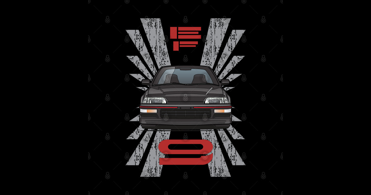 Black EF9 - Civic Ef - Sticker | TeePublic
