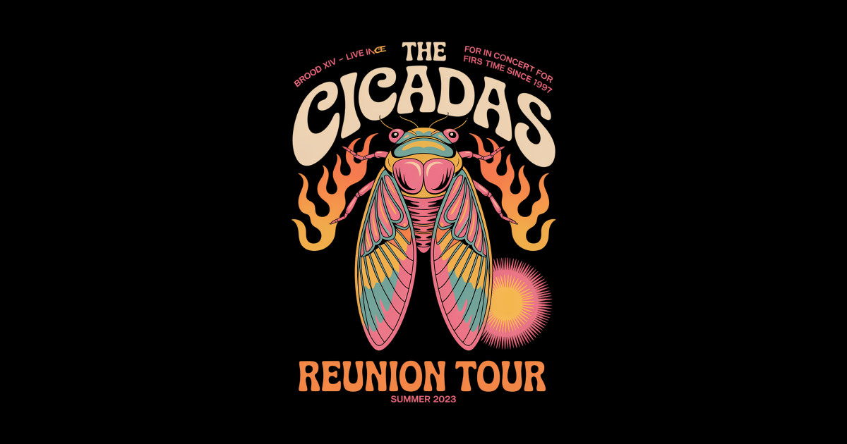 Cicada Brood XIV Summer 2025 Reunion Tour Swarm Cicadas - Summer 2025 ...