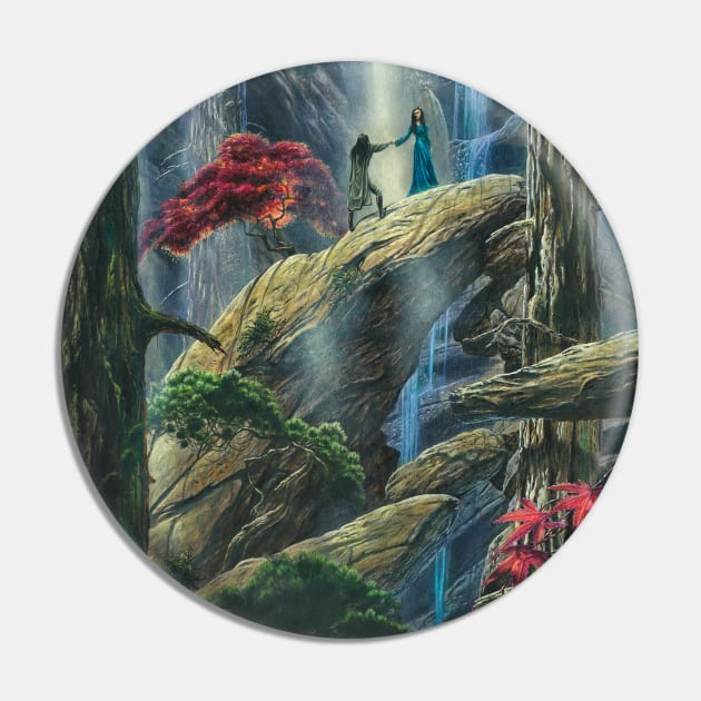 Beren and Luthien Plight Their Troth - Tolkien - Pin | TeePublic