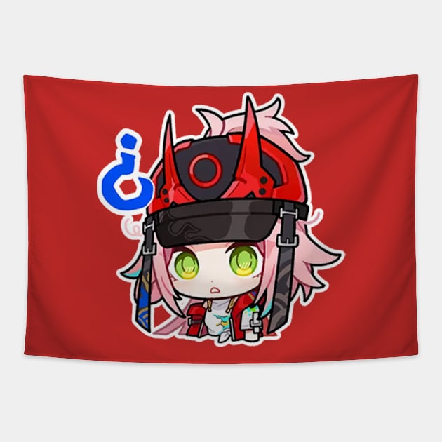 Honkai Star Rail Chibi Rappa - Honkai Star Rail - Tapestry | TeePublic