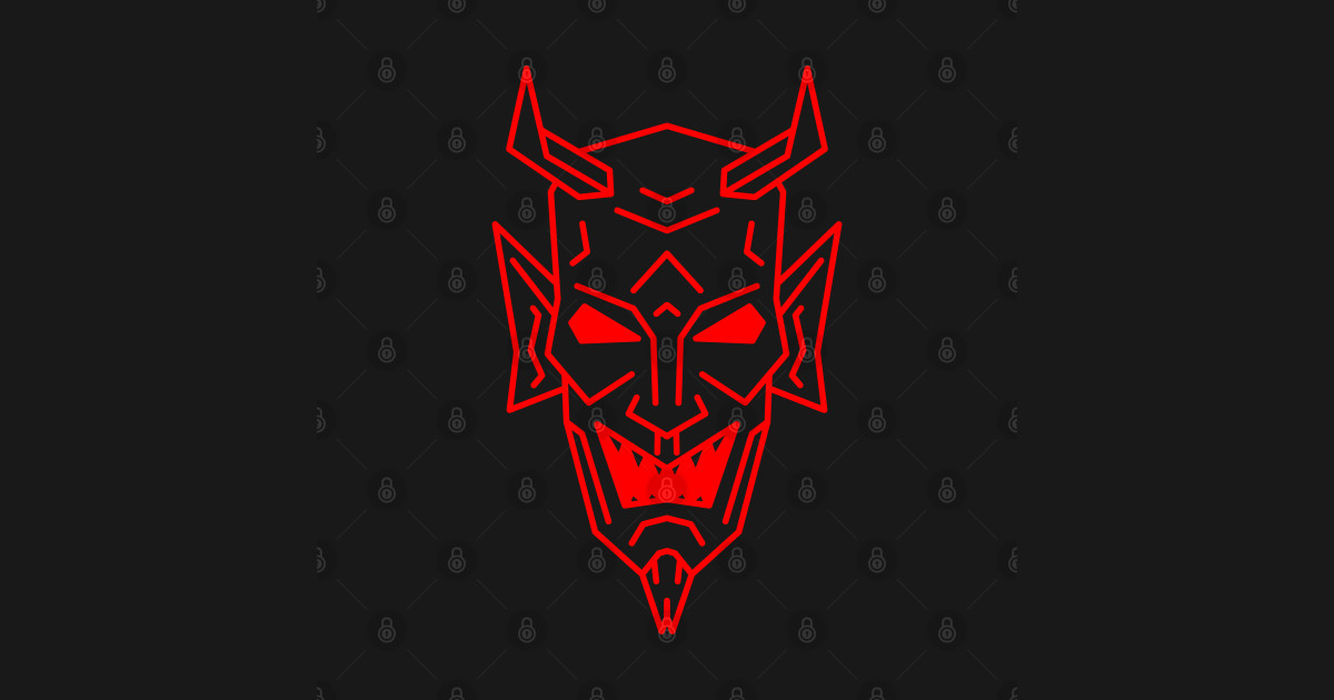 Low Poly Devil Outline - Devil - T-Shirt | TeePublic