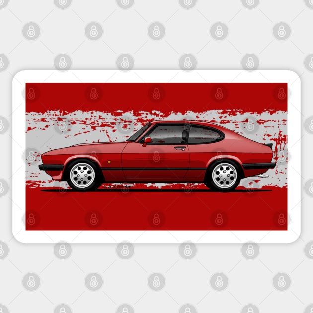 The coolest coupe ever! - Ford Capri - Sticker | TeePublic