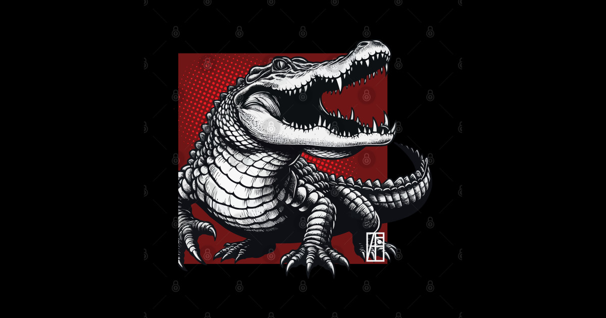 CAIMAN - CROC -WILD FORCE - ANIMALS -2 - Croc - Sticker | TeePublic