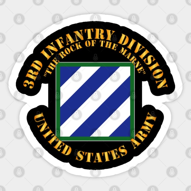 3rd ID - The Rock of the Marne - 3rd Id The Rock Of The Marne - Sticker ...