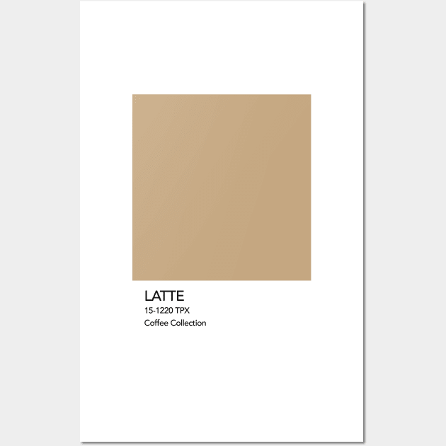Cafe Latte Pantone Colour - Cafe Latte Colour - Posters and Art Prints ...