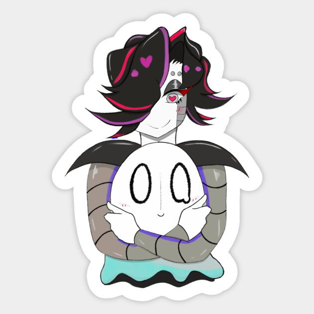 mettaton and napstablook! - Undertale - Sticker | TeePublic