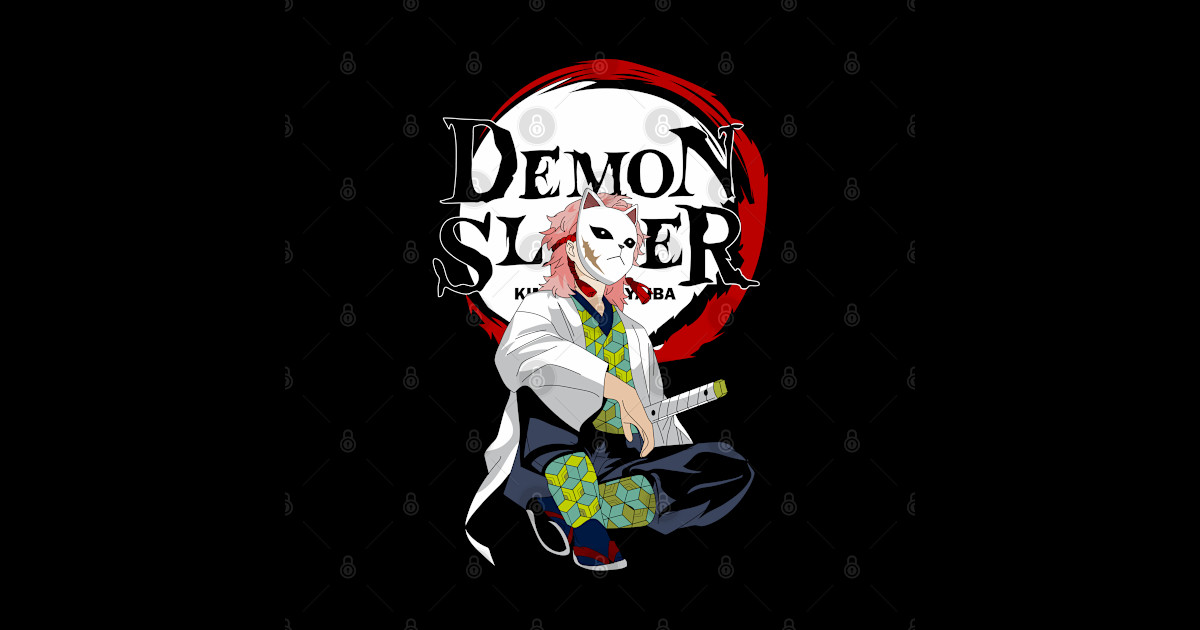 Mysterious Sabito Masked Warrior Demon Slayer - Sabito - Posters and ...