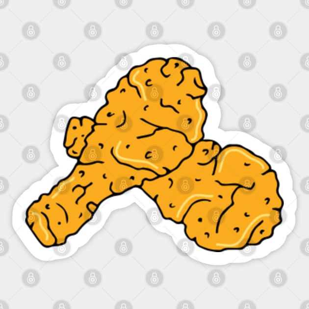 Fried Chicken Drumsticks - Fried Chicken - Sticker | TeePublic
