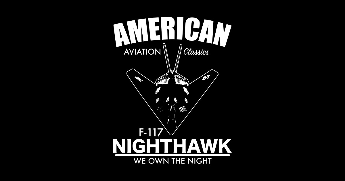 F-117 Nighthawk - Usaf F117 Nighthawk Stealth Fighter - Sticker | TeePublic