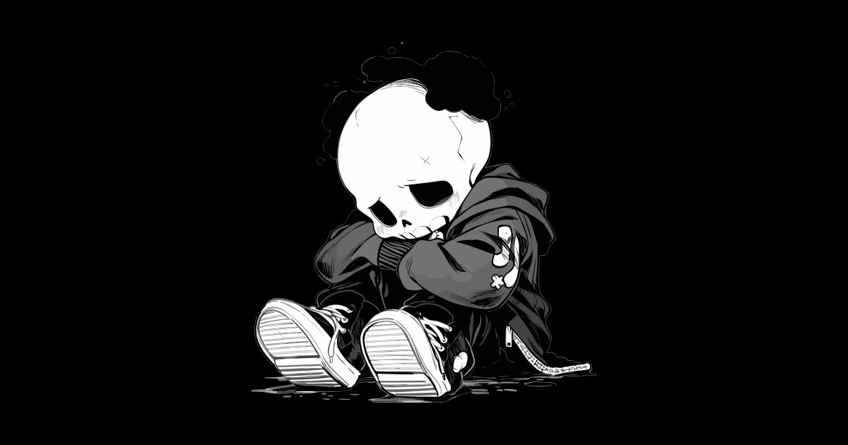 sad bones - Emo - Sticker | TeePublic
