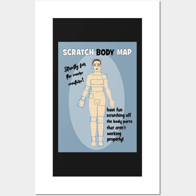 Scratch body map for the more mature! - Scratch - Posters and Art ...