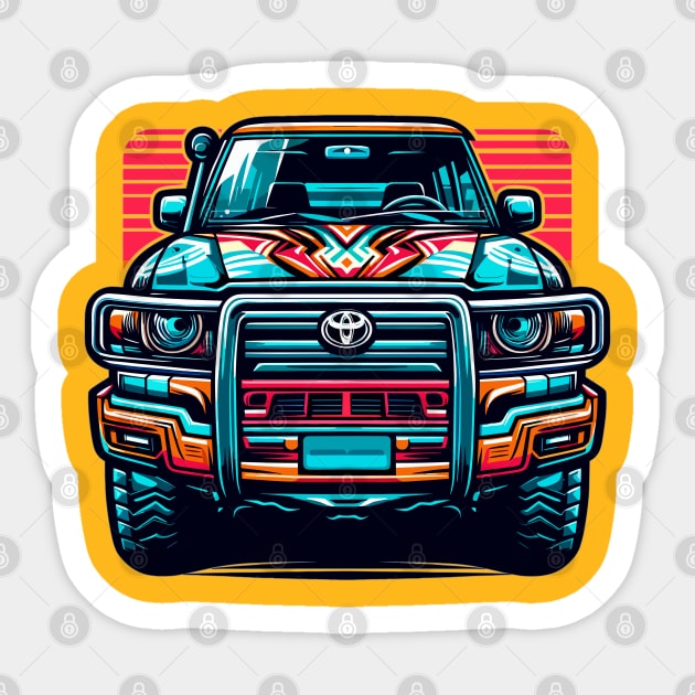 Toyota Land Cruiser - Toyota - Sticker | TeePublic