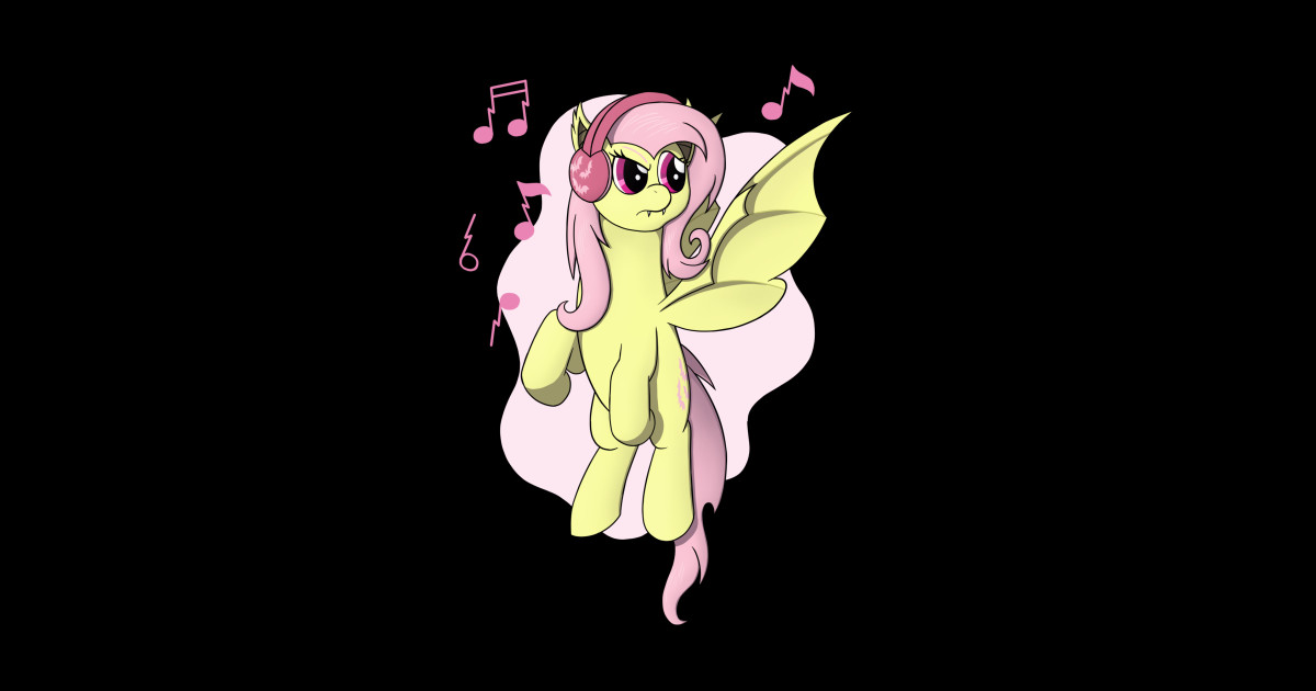Flutterbat with Headphones - My Little Pony - Sticker | TeePublic