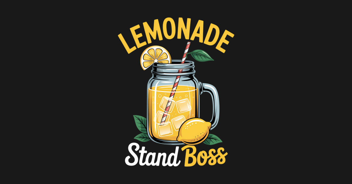 Lemonade Stand Boss Lemon Citrus Juice Summer Drink - Lemonade Stand ...