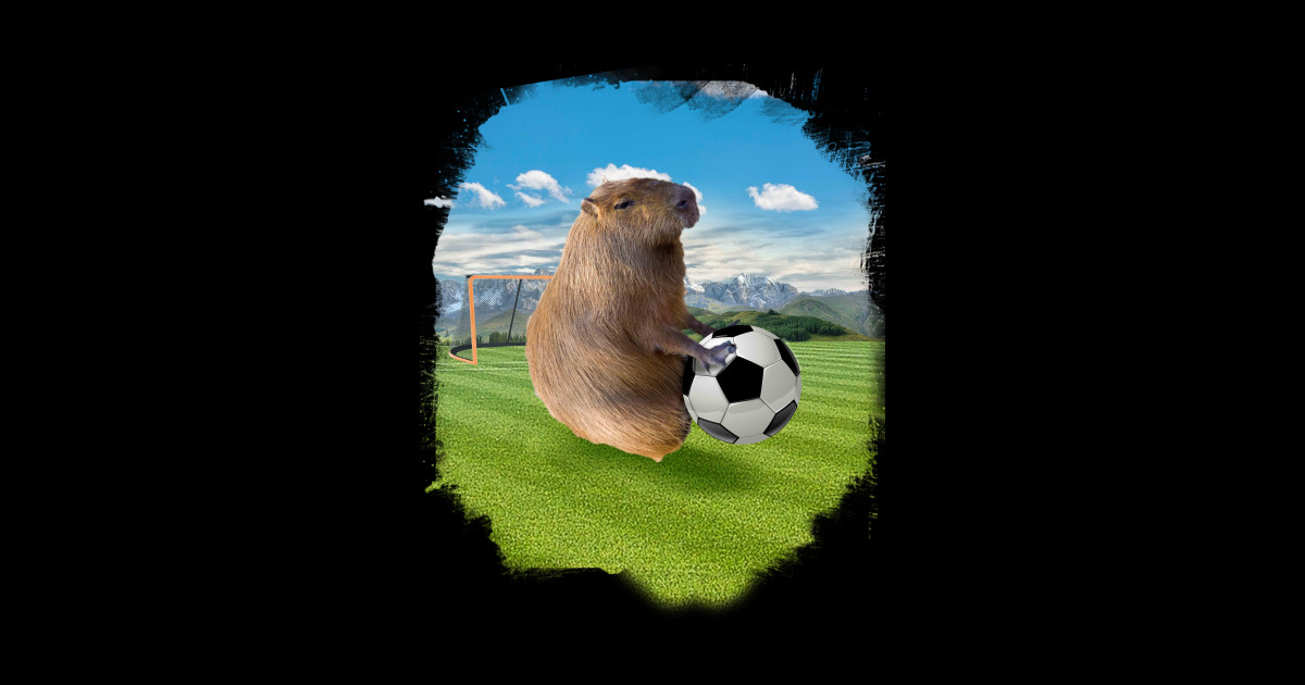 Capybara Playing Soccer Football - Capybara Playing Soccer Football ...